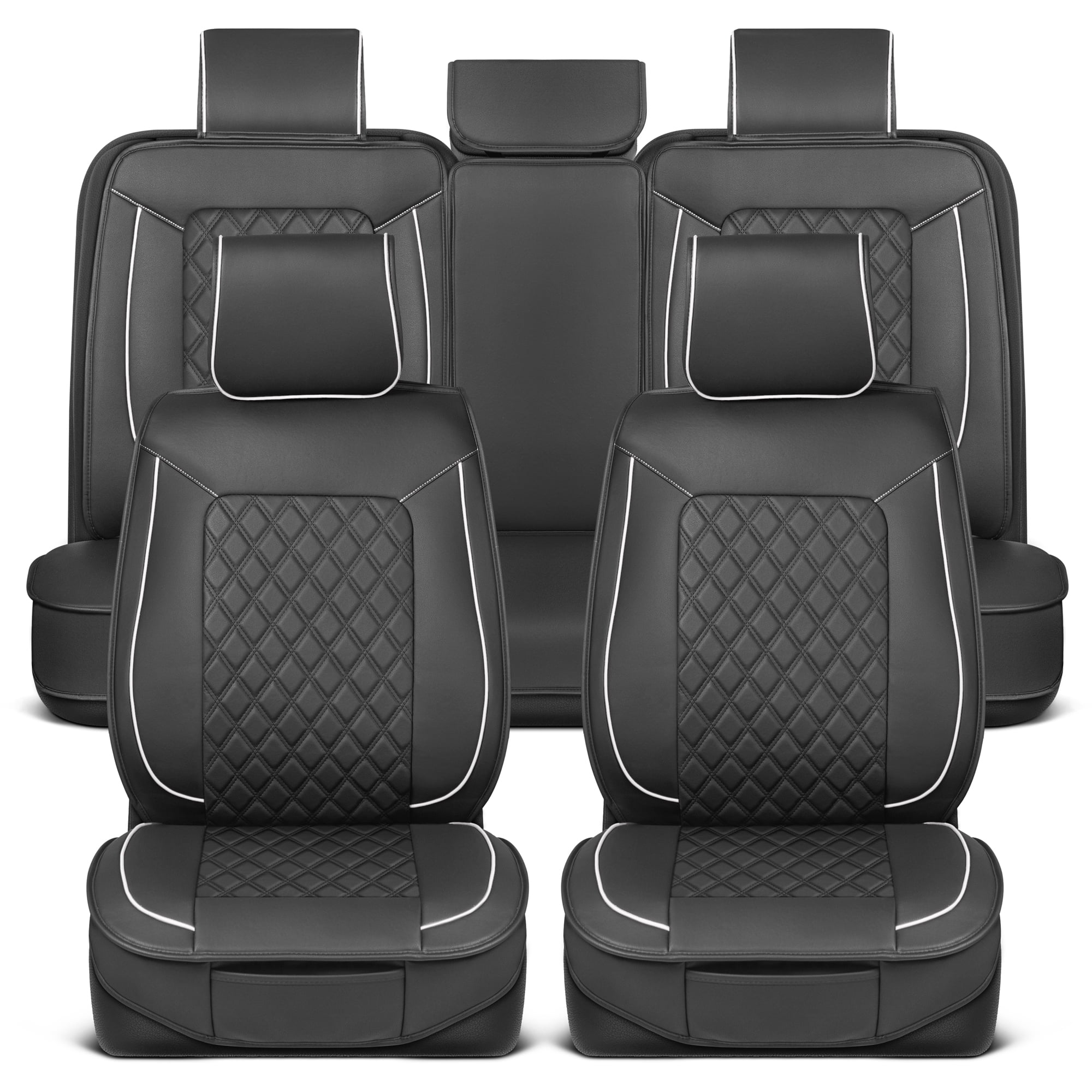 MotorBox Prestige Faux Leather Seat Covers - Semi-Custom Fit Car Seat ...