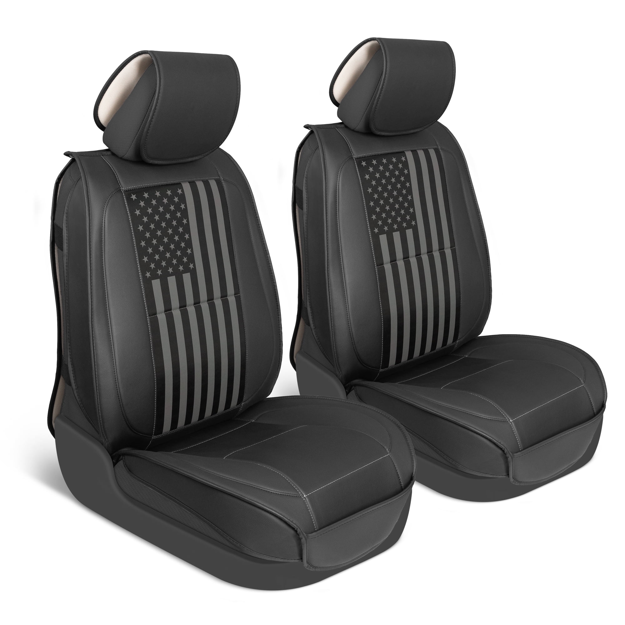 Motorbox American Black Flag Seat Covers, Napa Leather, Car Seat ...