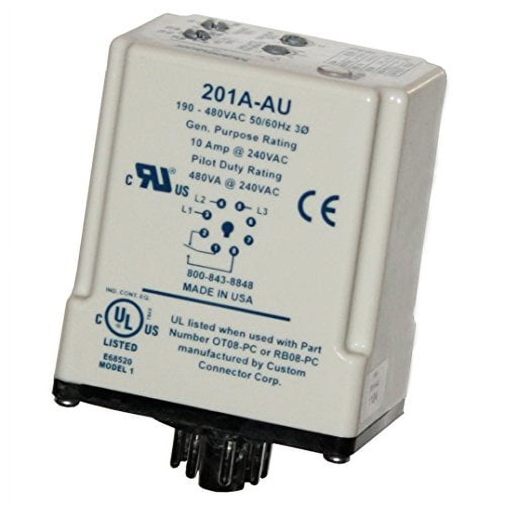MotorSaver 3-Phase Voltage Monitor, Model 201A-AU, 190-480V, Variable ...