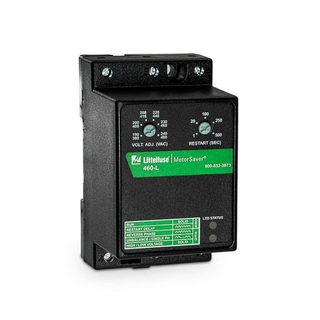 MotorSaver 3-Phase Voltage Monitor, Model 460-L, 190-480V, Fixed ...
