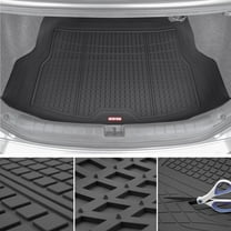 BDK Heavy Duty Rubber Cargo Floor Mat - All Weather Trunk Protection ...