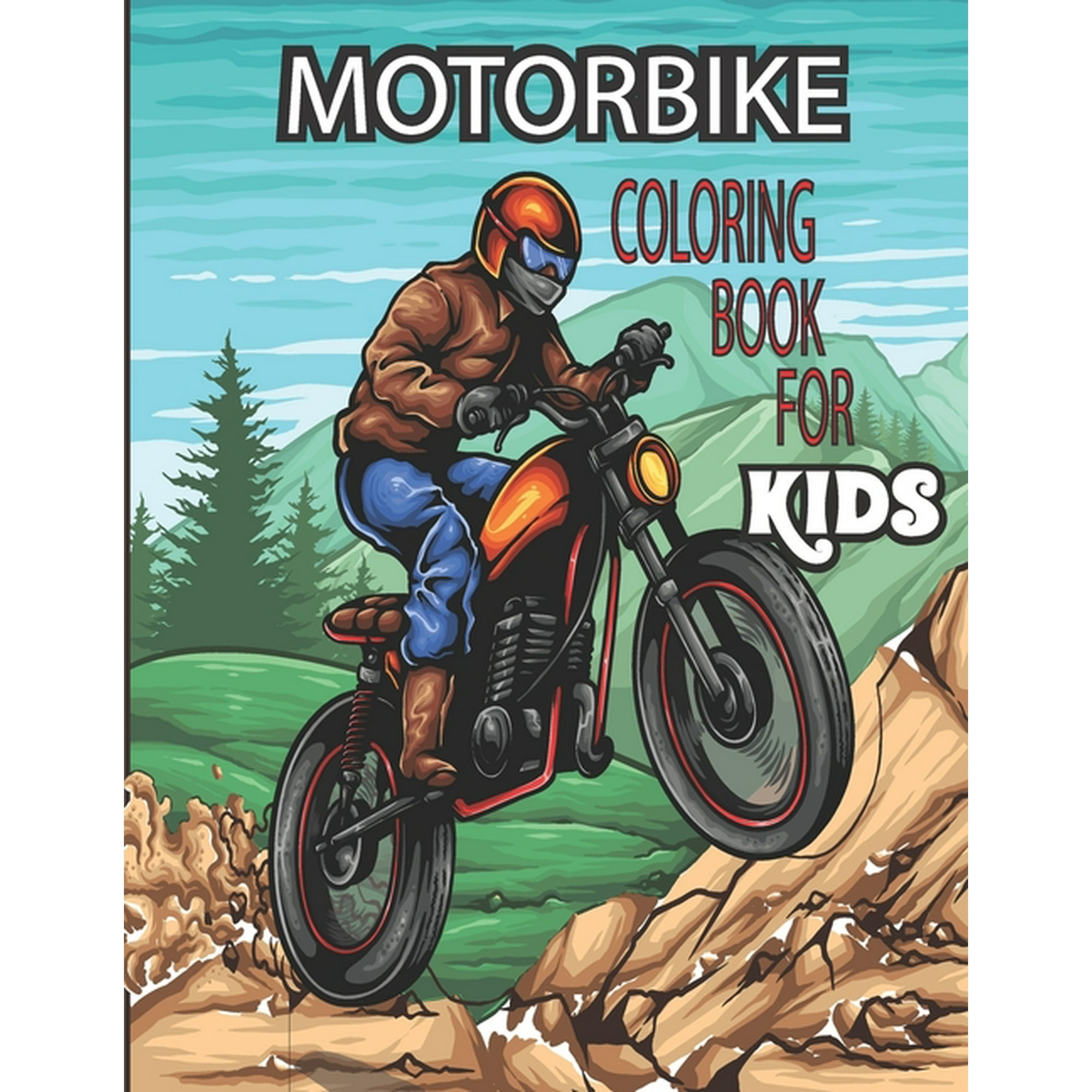 Dirt Bike Helmet Coloring Pages