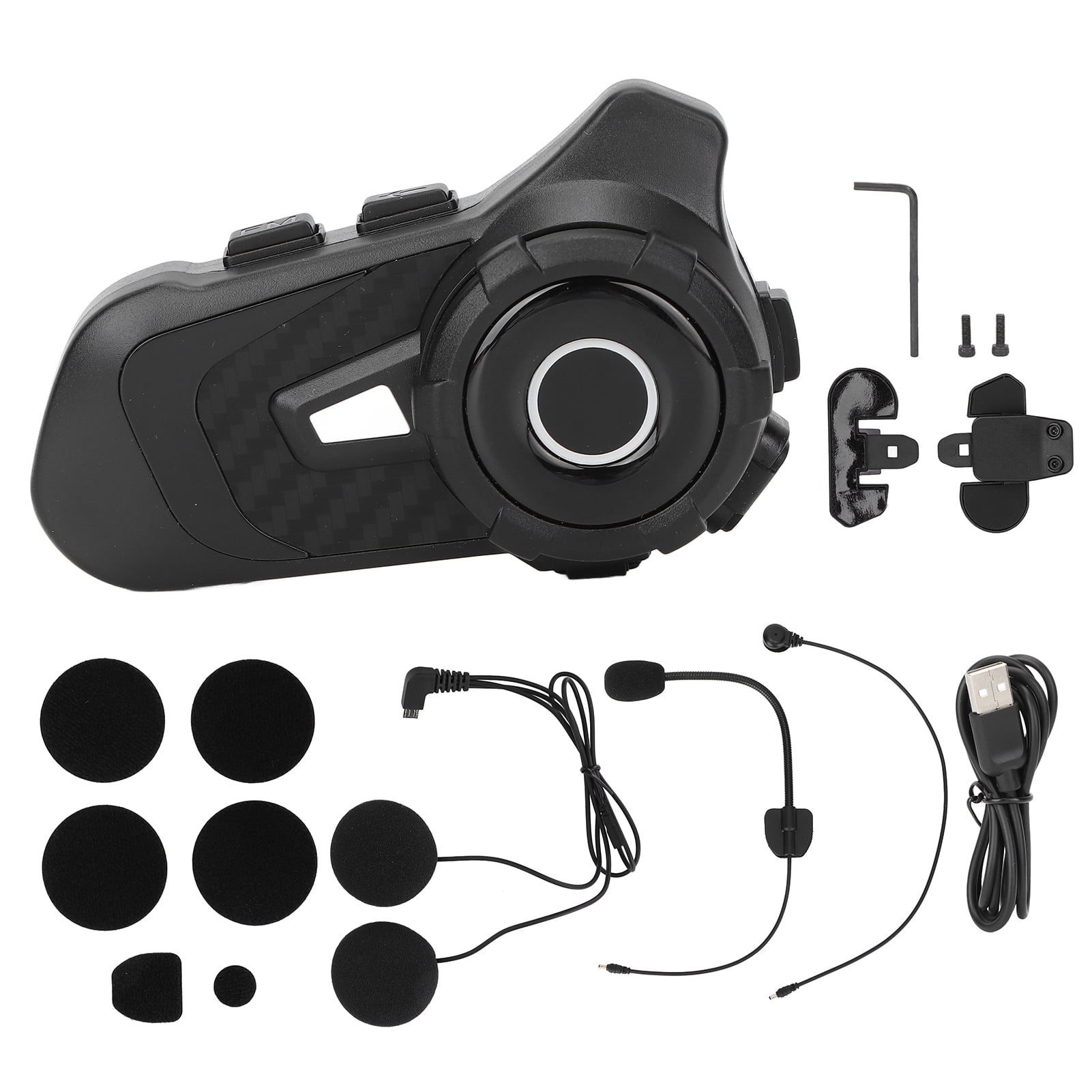 Motorbike Helmet Intercom, 800m Wireless Bluetooth Headset with Noise ...