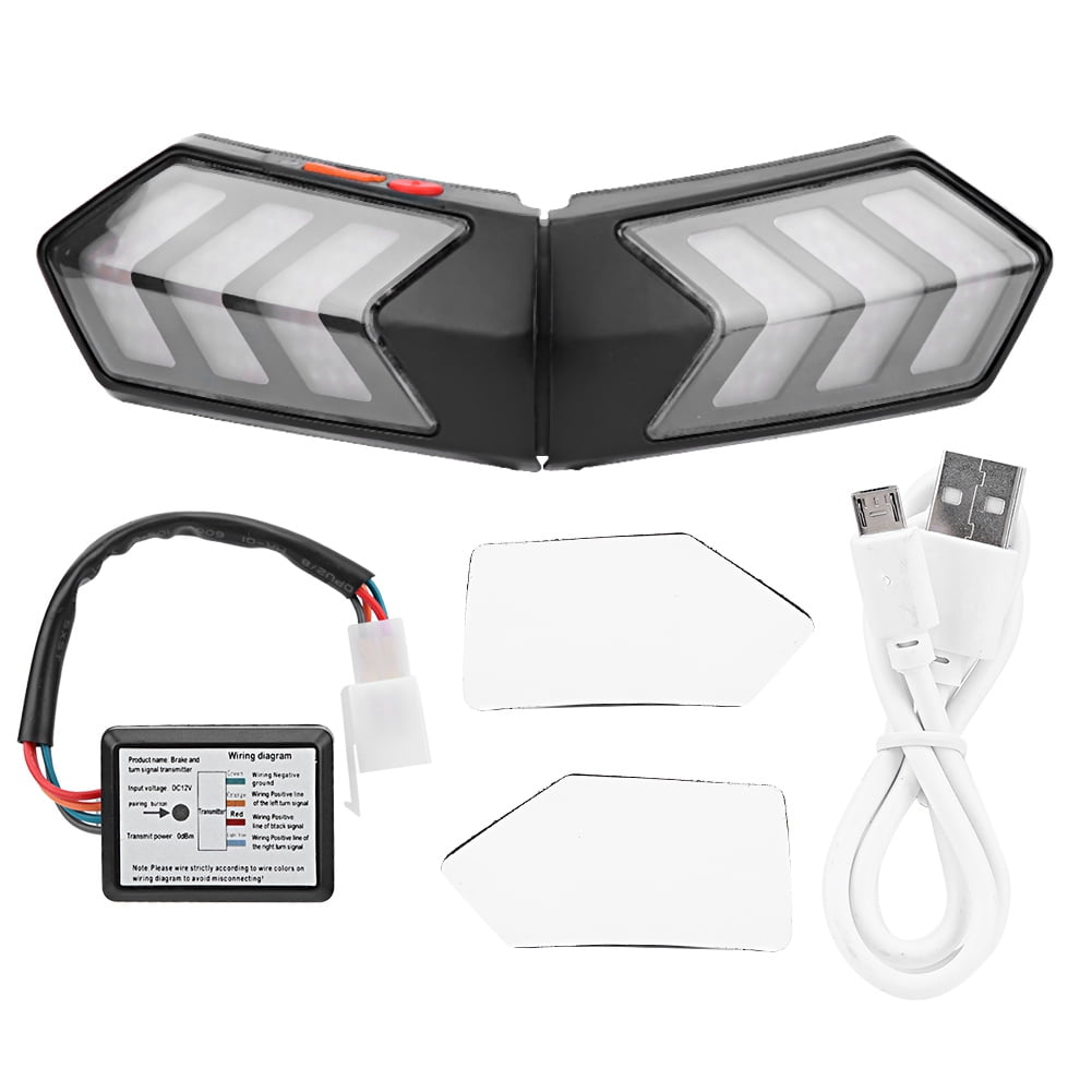 Motorbike Helmet LED Safety Lightbar - Wireless, Turn Signal & Brake ...