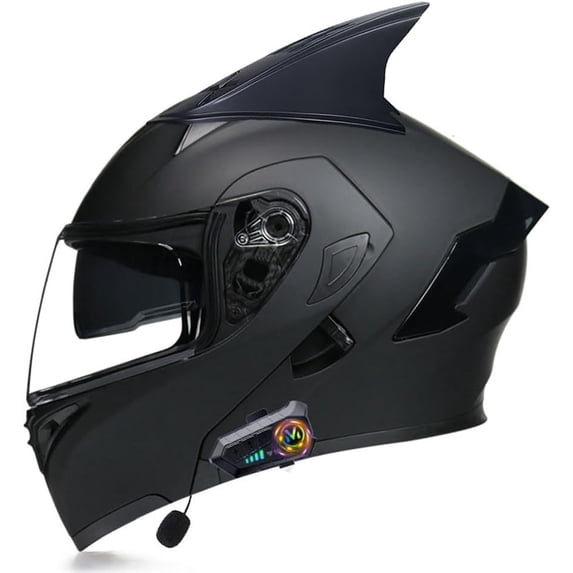 Motorbike Helmets Bluetooth Flip up Modular High Strength Shell ...