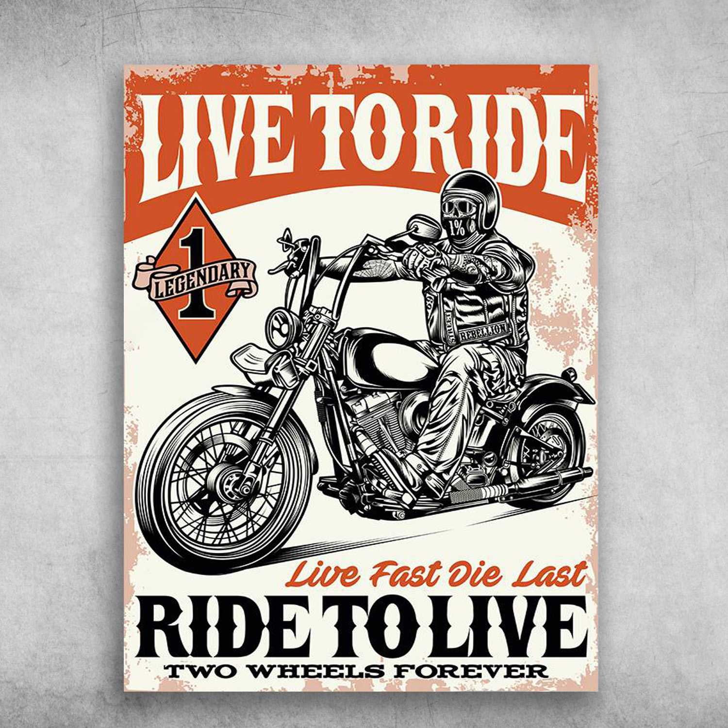 Motorbike Lover, Motorcycle Man - Live To Ride, Live Fast Die Last ...
