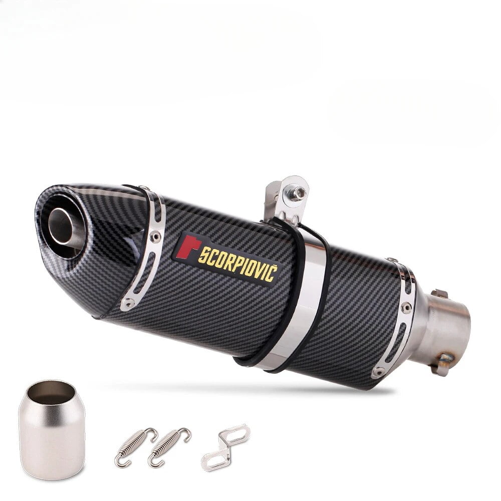 Motorbike Modified Exhaust Pipe R77 Small Four-Corner Imitation Carbon ...