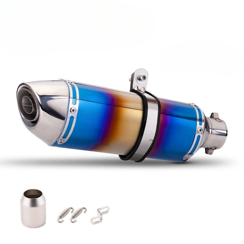 Motorbike Modified Exhaust Pipe R77 Small Four-Corner Imitation Carbon ...