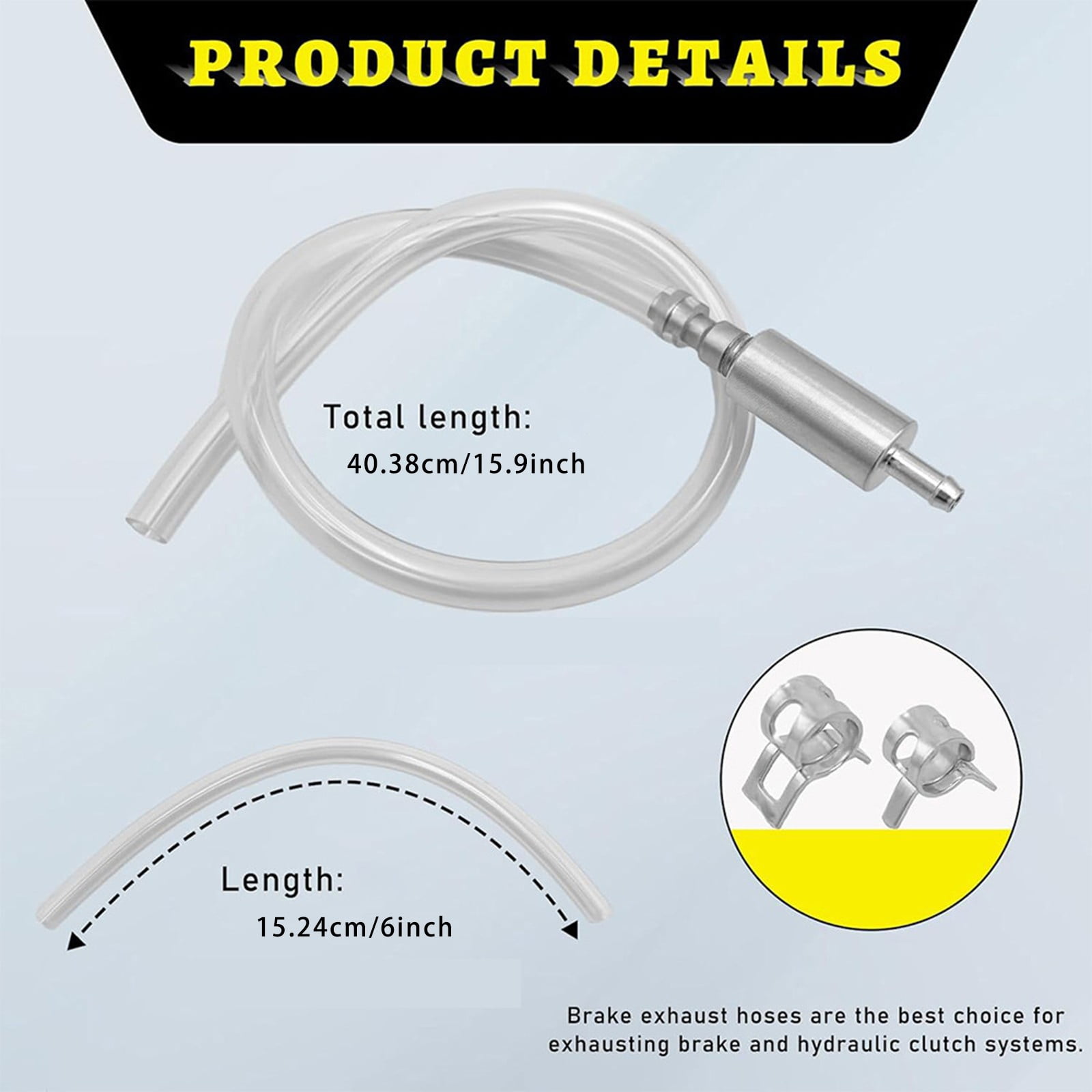 Motorbikes Brake Bleeder Hose One Way Check Valve | Universal Tube ...