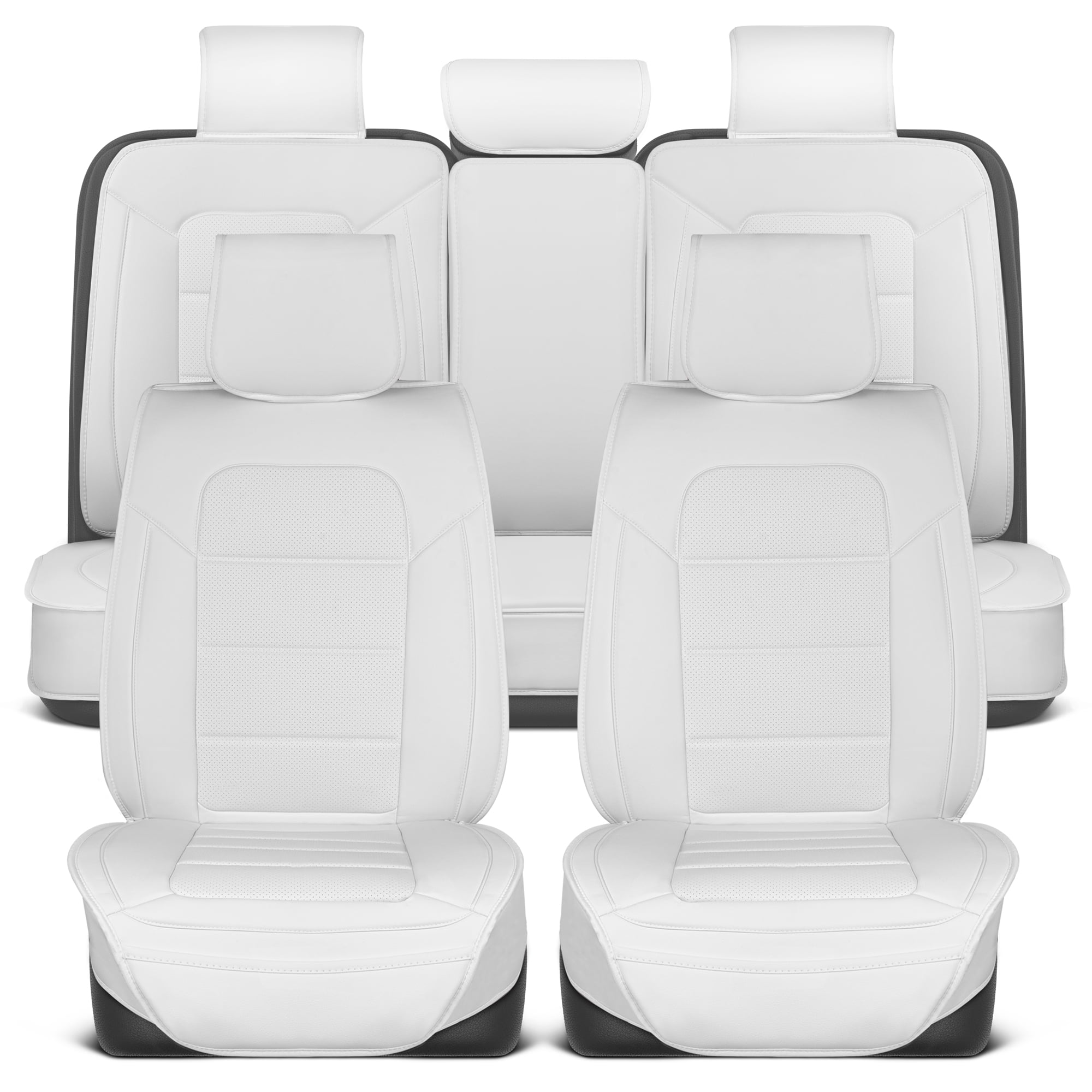 Motorbox Classic Edition Seat Covers, Full Set Faux Leather Seat Covers ...