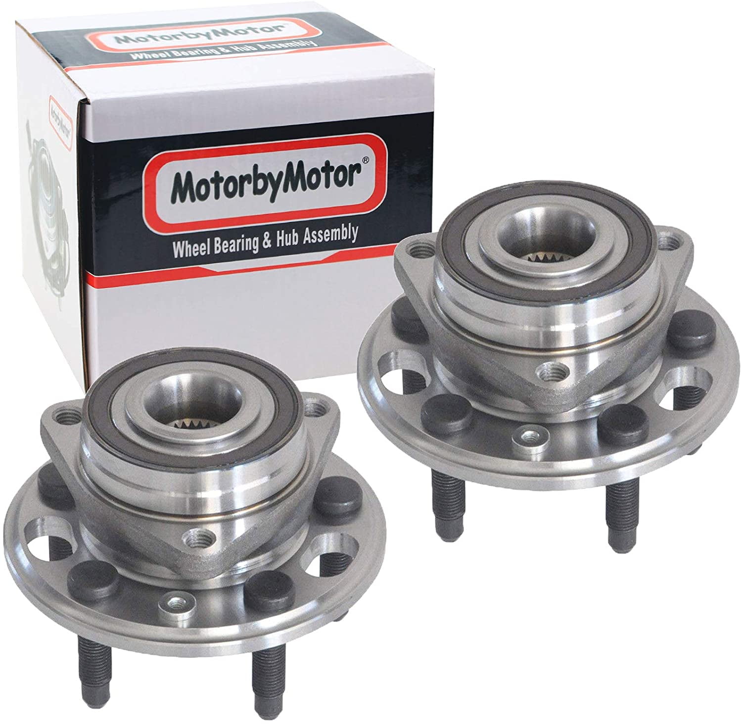MotorbyMotor 513288 Front Wheel Bearing and Hub Assembly w/5 Lugs Fits ...