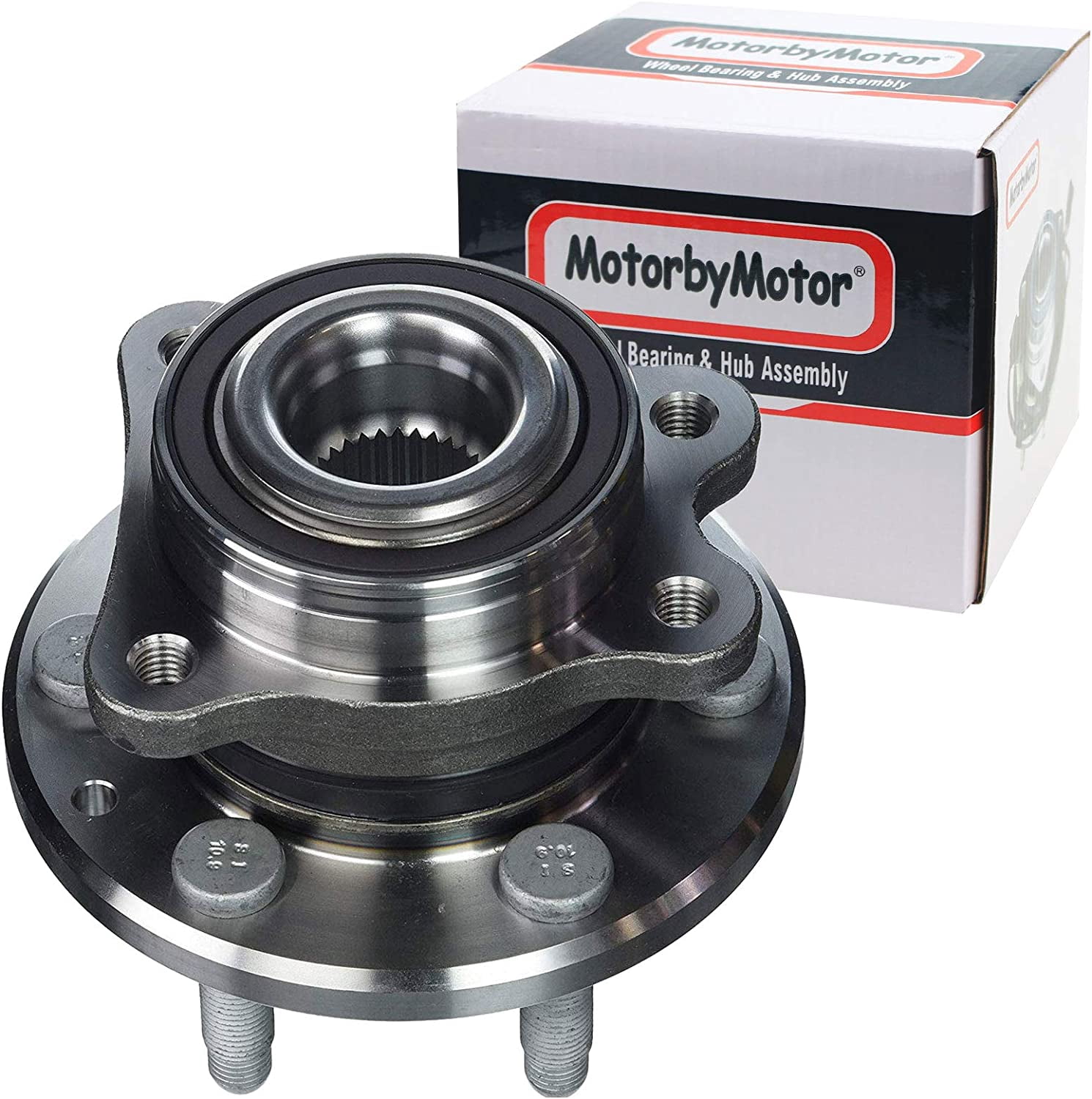 MotorbyMotor 515167 (4WD) Front Wheel Bearing and Hub Assembly with 6 ...