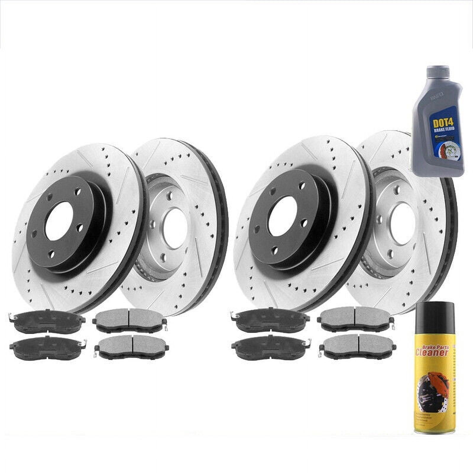 MotorbyMotor Front Rear Brakes and Rotors for Jeep Compass Patriot ...