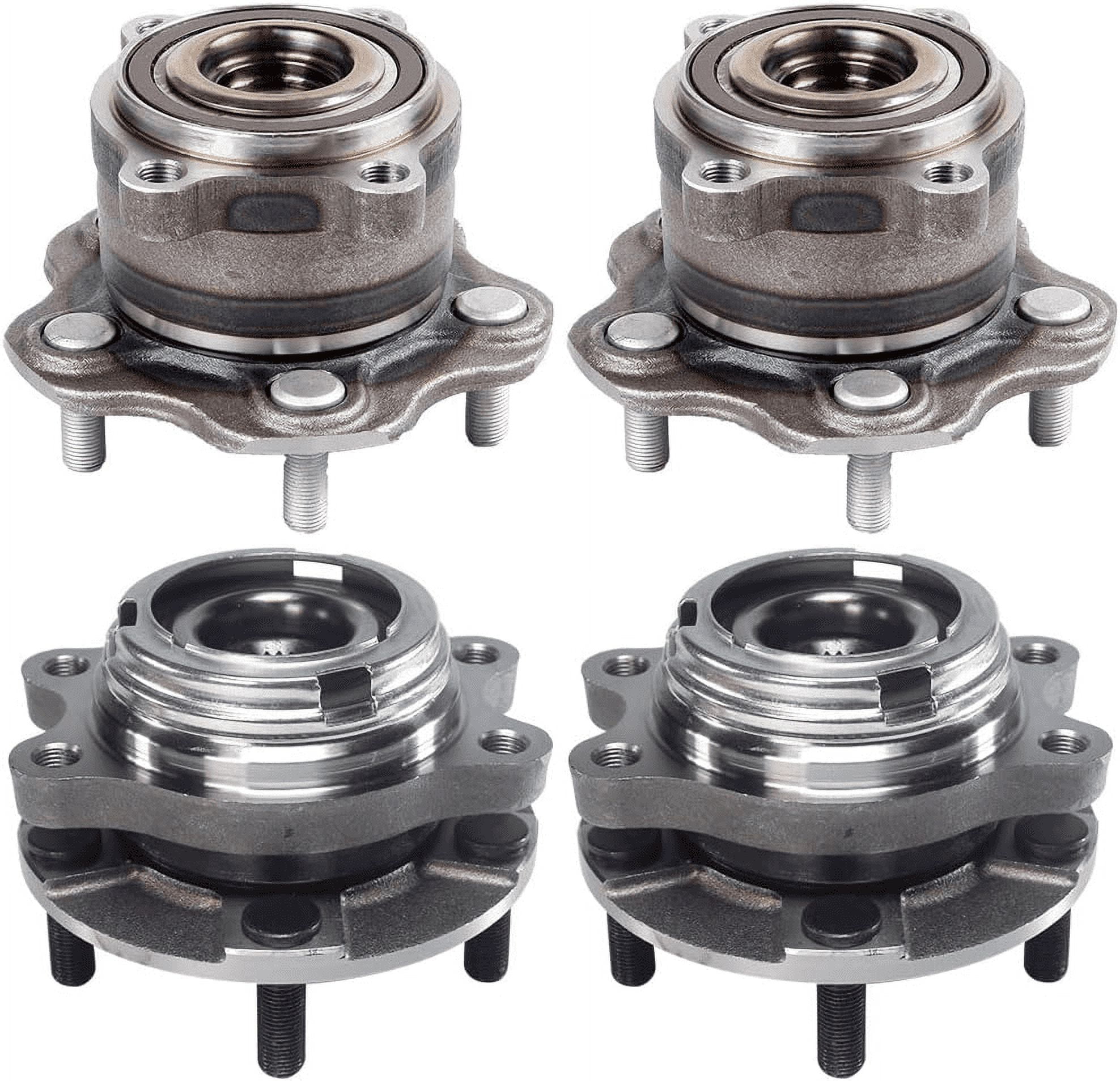 MotorbyMotor - Front Rear Wheel Hub & Bearing Assembly with 5 Lugs ...