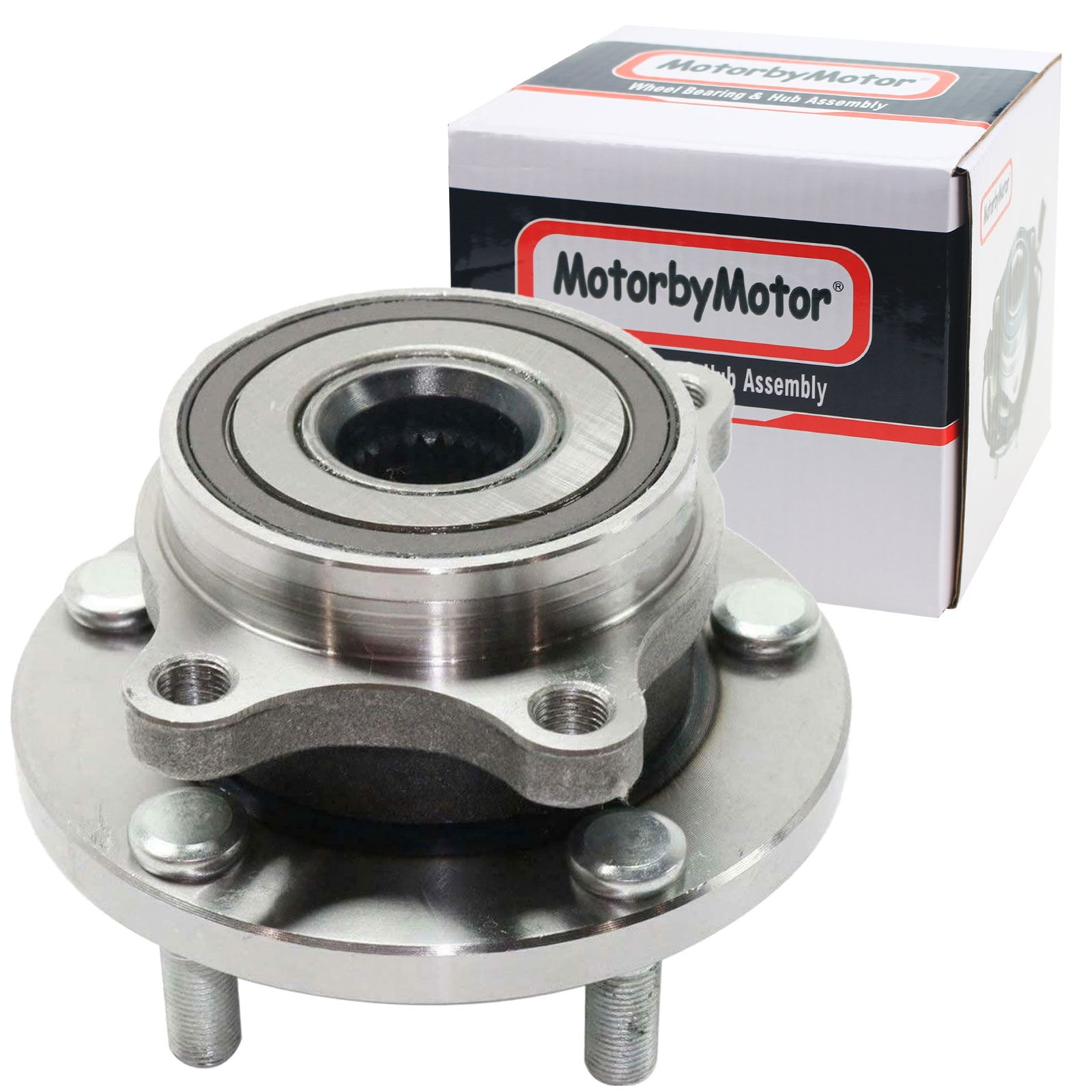 MotorbyMotor Front Wheel Hub & Bearing Assembly Replacement for 2007 ...
