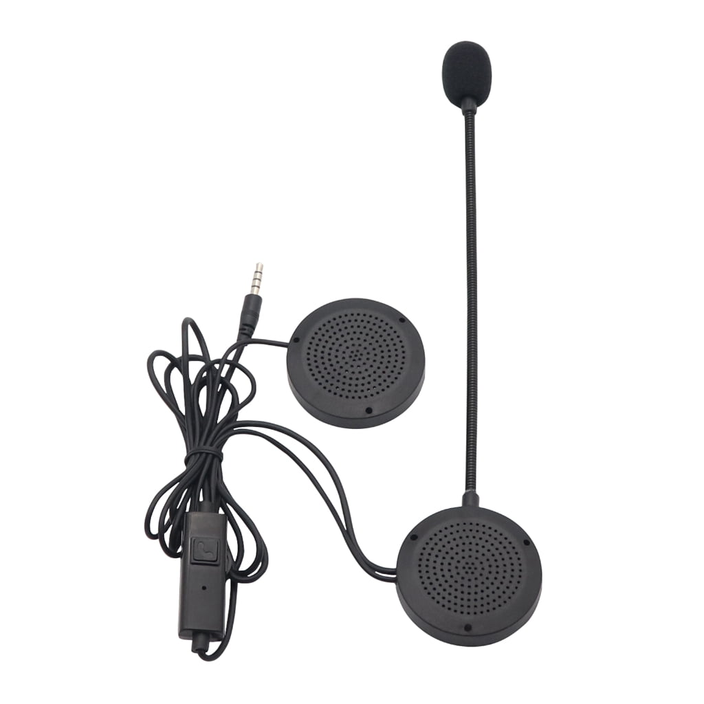 Motorcbike Helmets Mic Set Helmets Headset with Speakers & Button ...