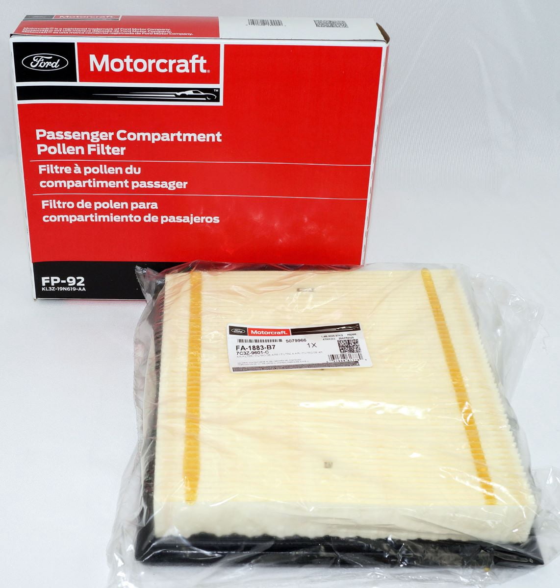 Motorcraft FA1883 Engine & FP92 Cabin Air Filter Bundle - Ford F-150 ...