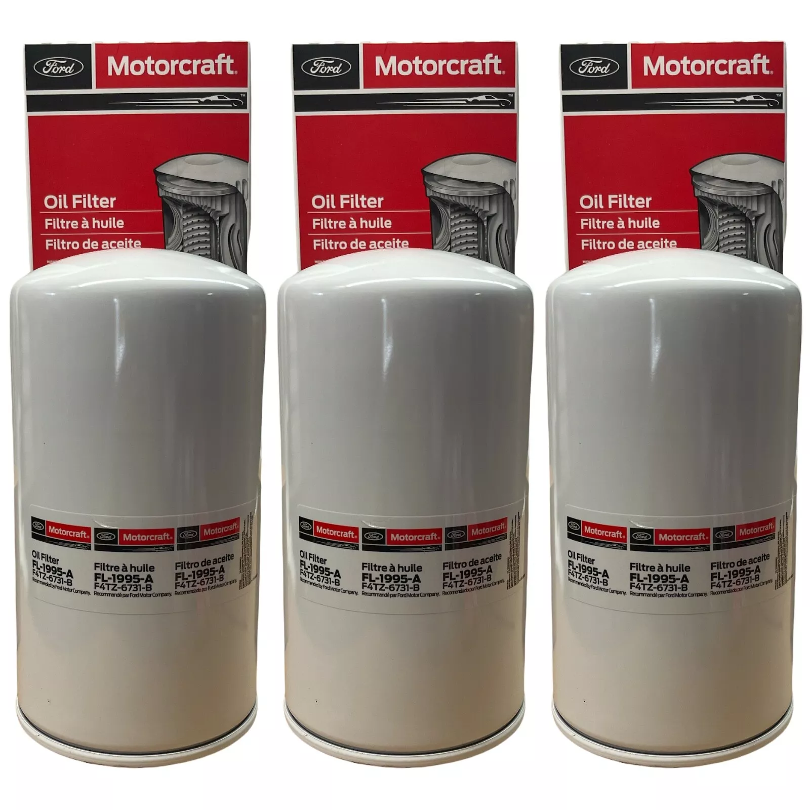 Motorcraft FL1995A Engine Oil Filter For Ford 7.3L Powerstroke OEM 3 ...
