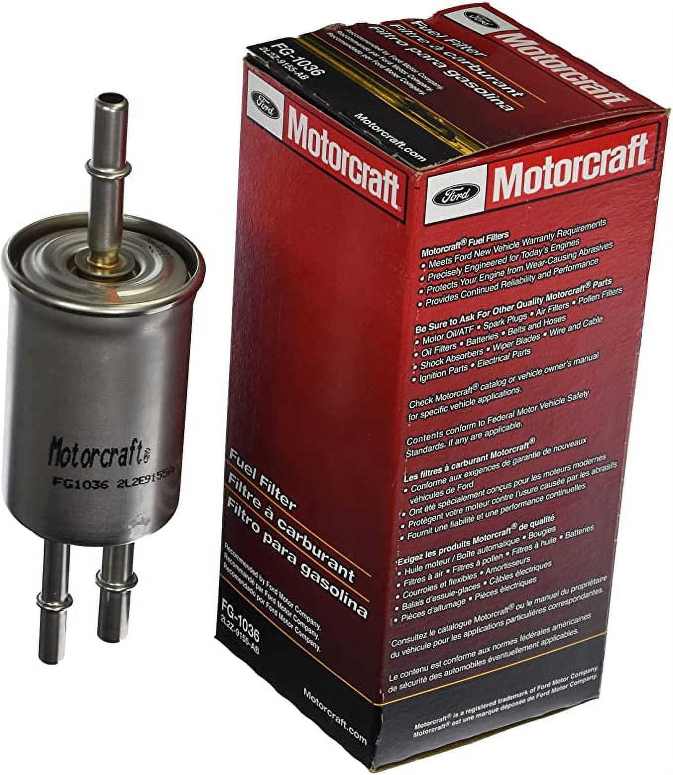 Motorcraft Automotive Fuel Filter FG-1036, Car Gas Replacement for 2008 ...