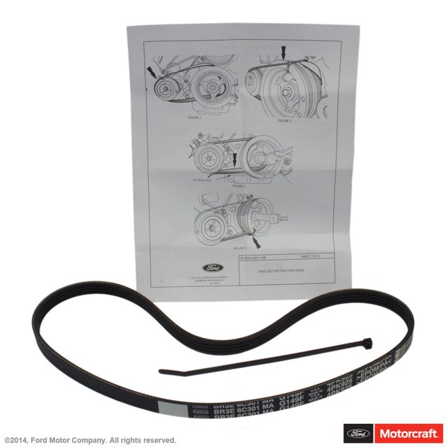 Motorcraft JK4-371B Serpentine Belt - Walmart.com