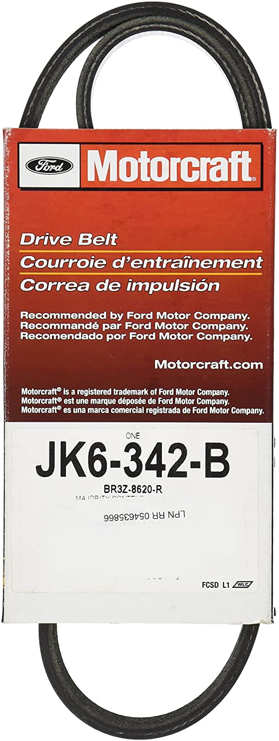 Motorcraft Serpentine Belt JK6-342-B Fits select: 2011-2020 FORD MUSTANG - Walmart.com
