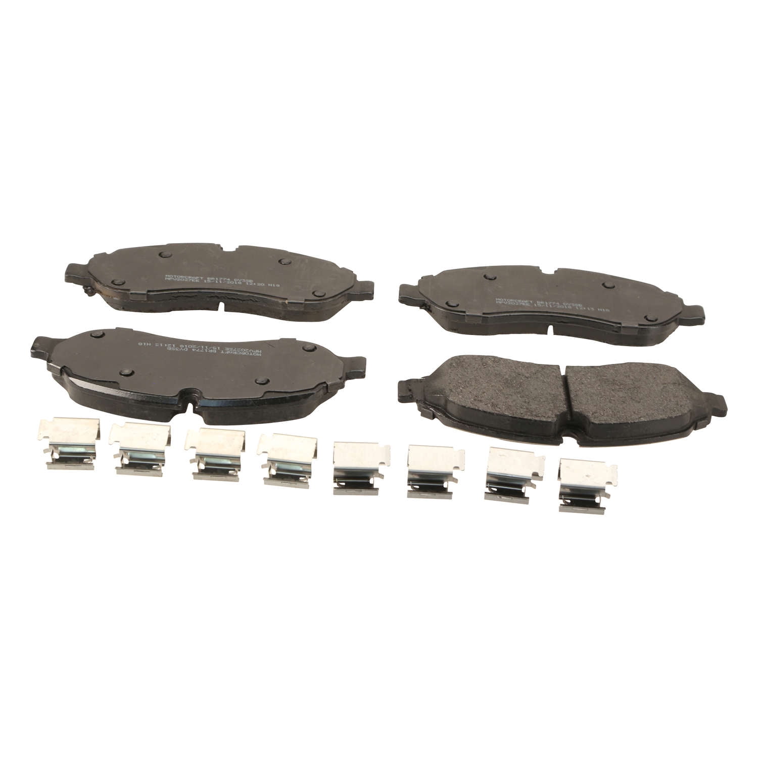 Motorcraft Standard Premium Brake Pad Set, Organic Fits select: 2015 ...