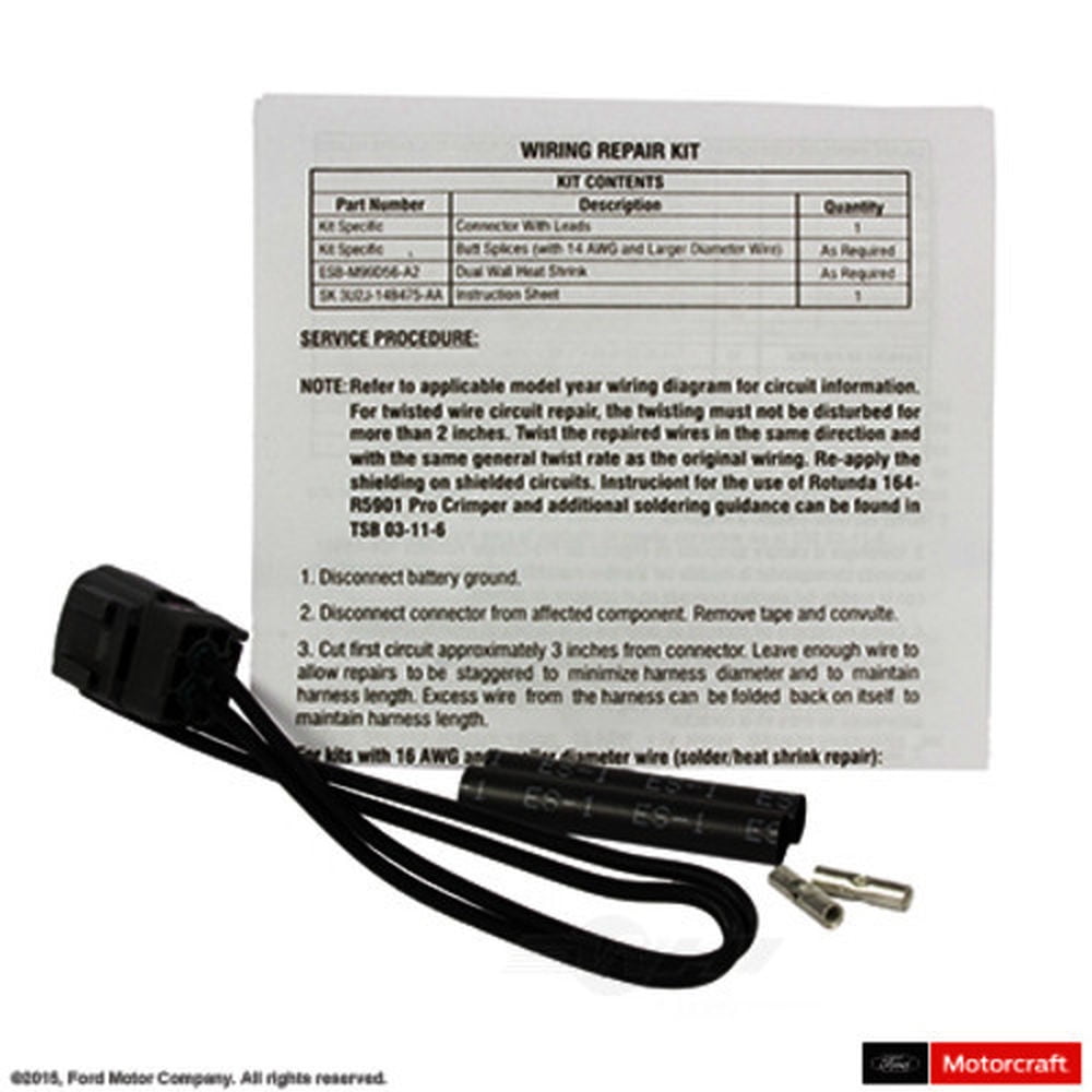 Motorcraft WPT-1021 Power Window Motor Connector Fits select: 2010-2015 ...