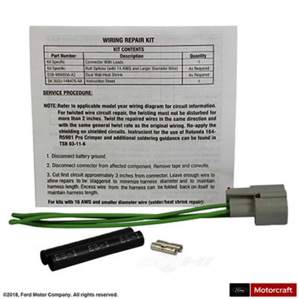 Motorcraft WPT-1422 Washer Fluid Level Sensor Connector Fits select ...