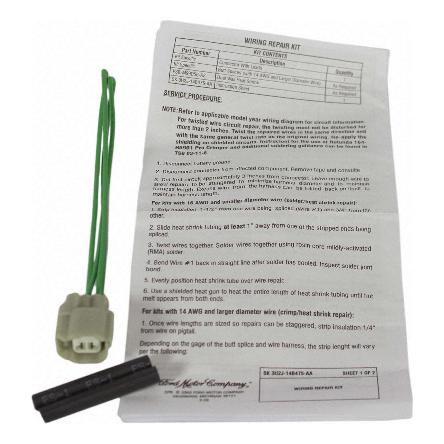 Motorcraft Wheel Speed Sensor Connector Fits select: 2010-2023 FORD ...