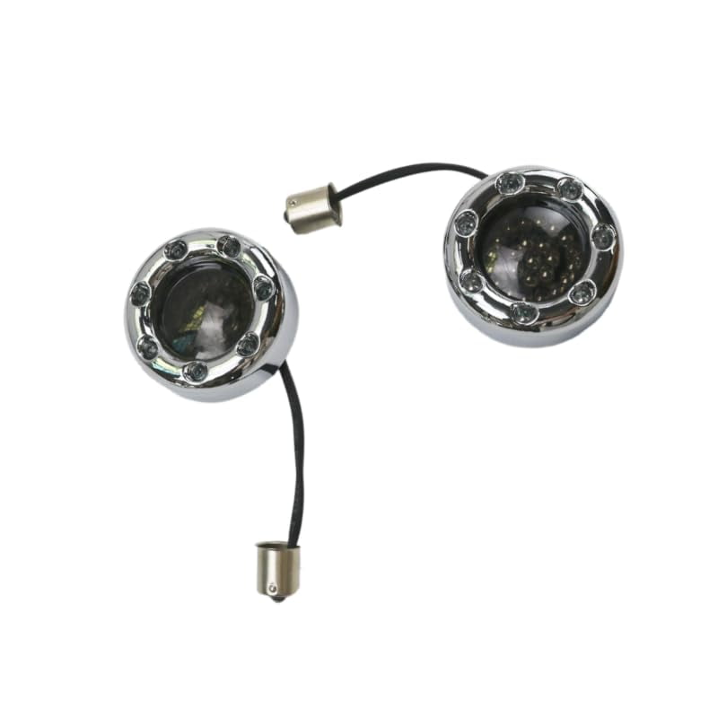 Motorcycle 1156 LED Turn Signal Bullet Turn Signal Light 2" for Harley ...
