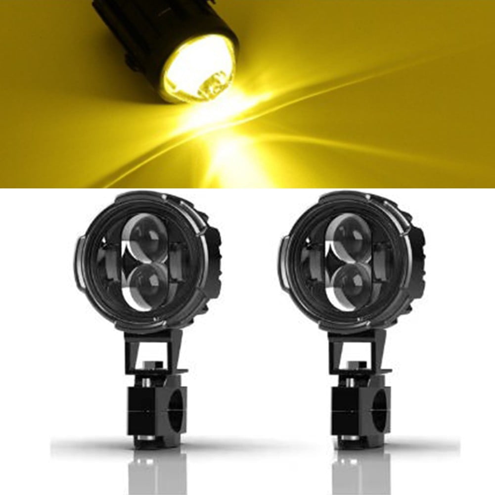 Motorcycle 120w LED Fog Lights Auxiliary Lamp 8-80v Lens modified ...