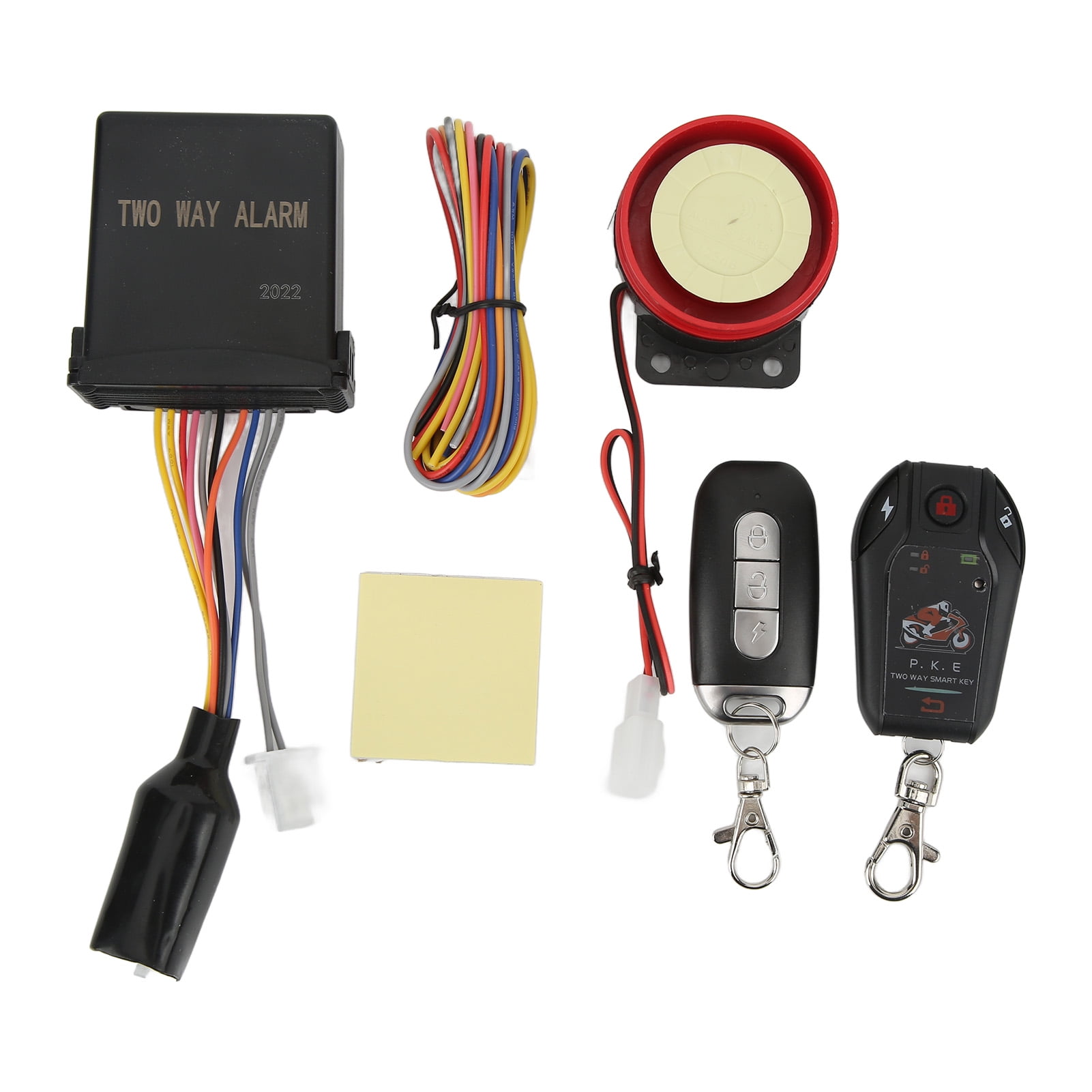 Motorcycle 2 Way Alarm System Anti Hijacking Remote Engine Start Kit ...
