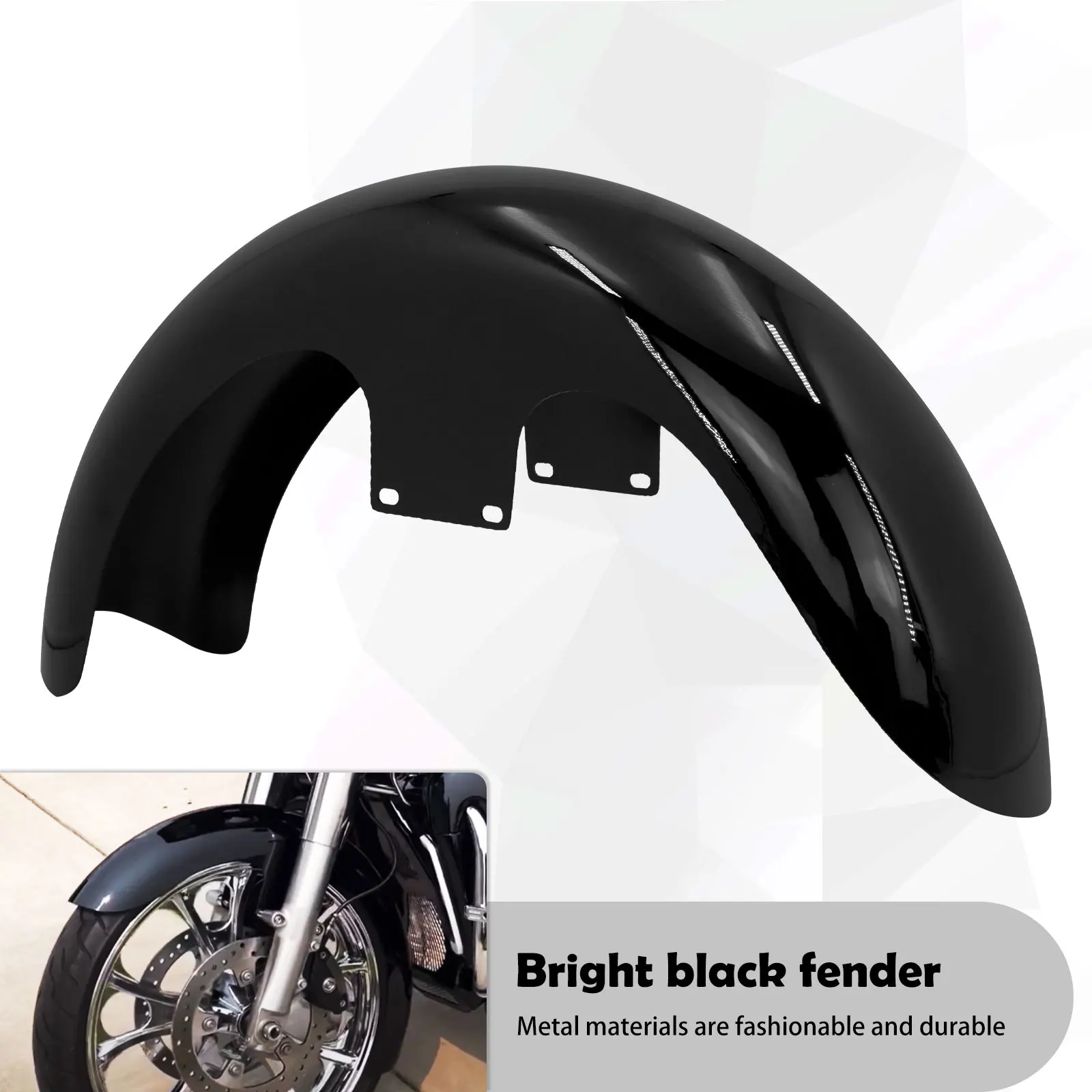 Motorcycle 21" Wrap Front Fender For Harley Touring Road King Street ...