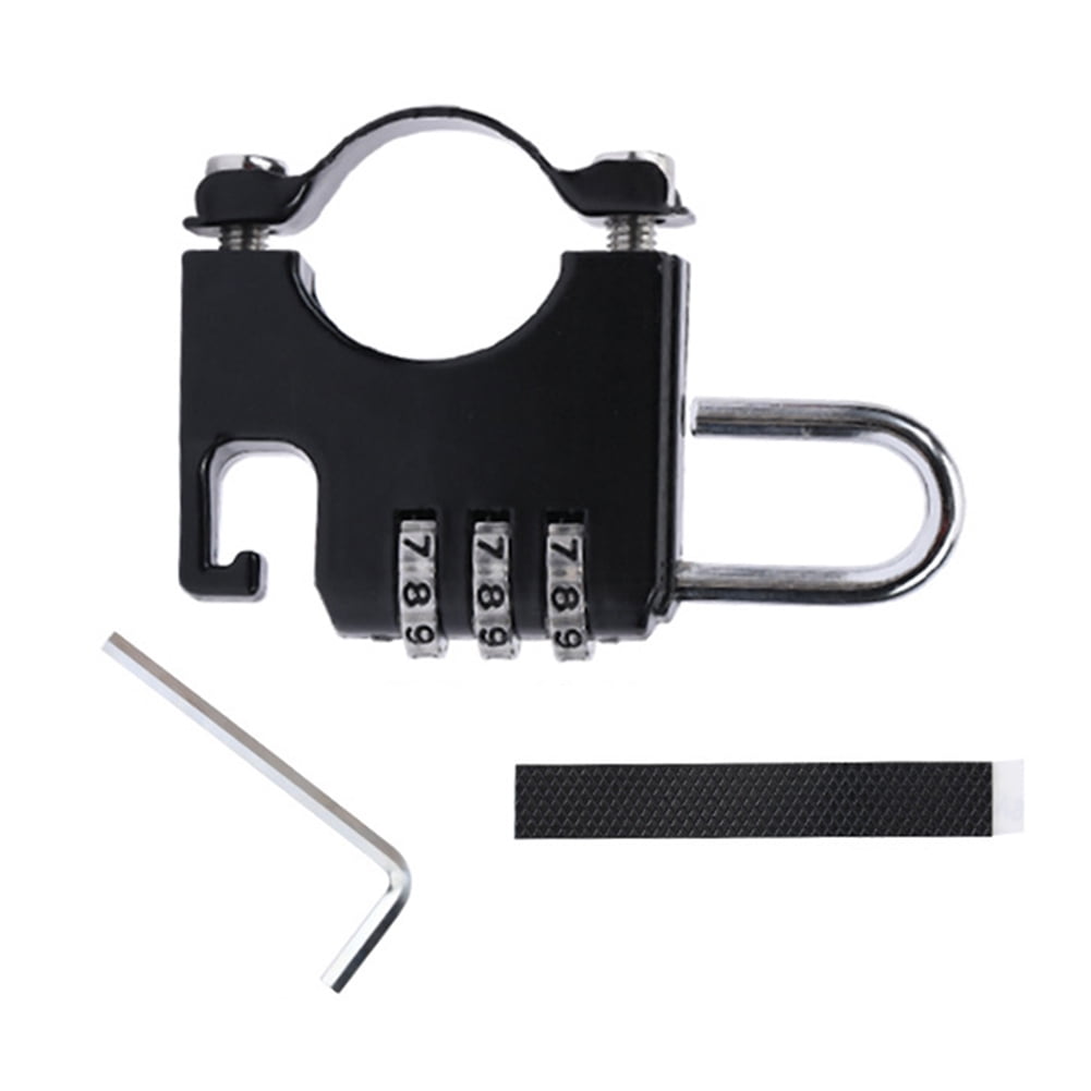 Motorcycle 3 Digit Code Combination Lock Multipurpose Bicycle Scooter ...