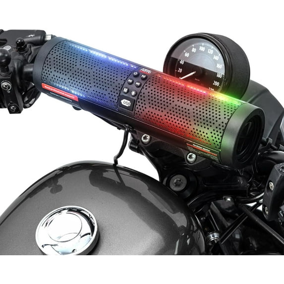KEMIMOTO Motorcycle 4 Speakers Bluetooth Waterproof Sound Bar System ...