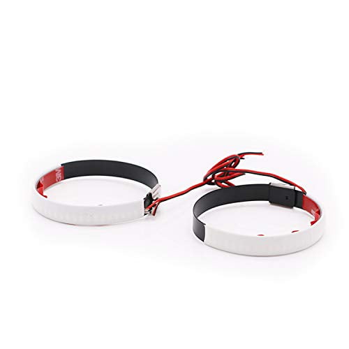 Motorcycle 45-70mm Fork LED Shock Absorbing Strip Lights Circular Turn ...