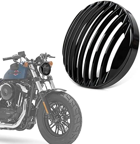 Motorcycle 5.75" Inches Front Headlight Grill Cover Mesh Guard for ...