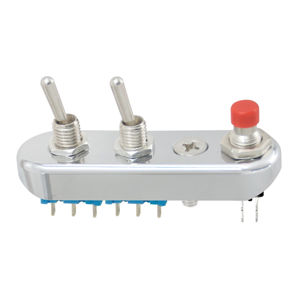 Motorcycle 7/8" 1" Handlebar Switch Toggle Push Button ON/OFF/ON Block ...