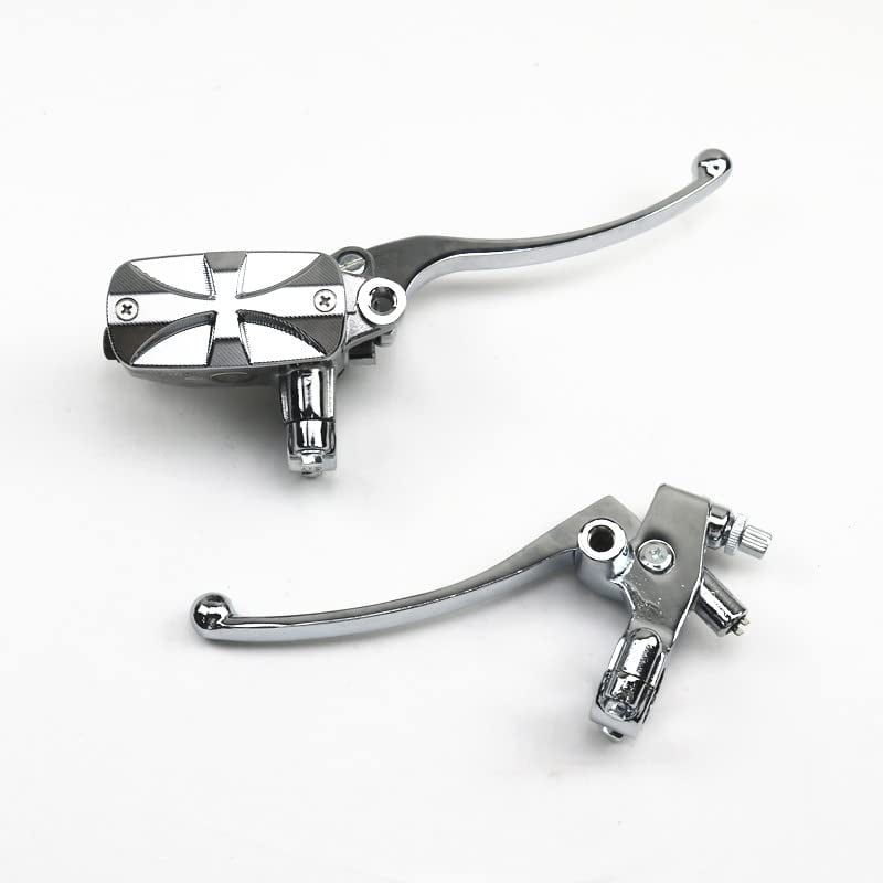 Motorcycle 7/8" 22mm Handlebar Cross Reservoir Brake Clutch Lever for ...