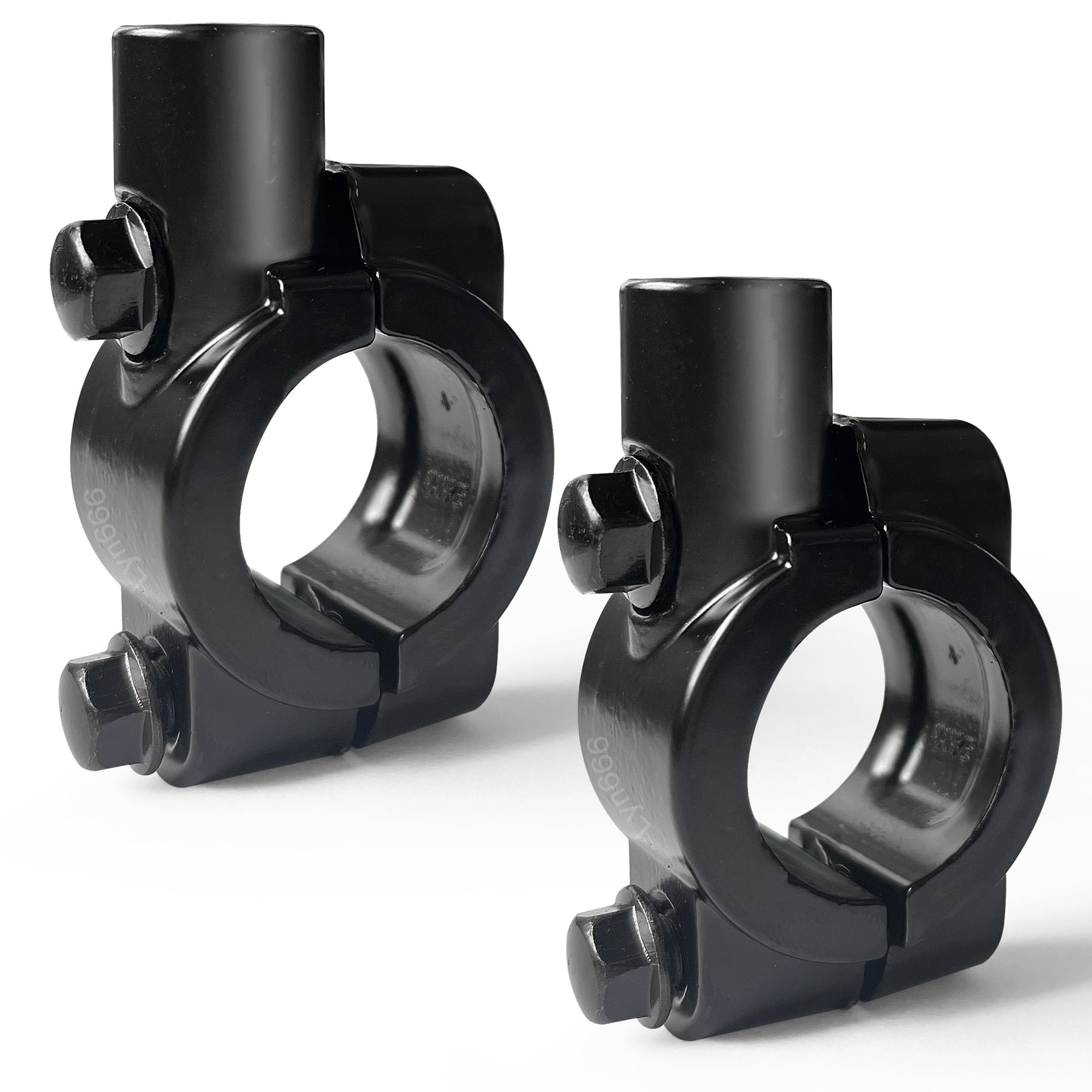 Motorcycle 7/8" Handlebar Mirror Mount Holder Clamp Adaptor 10mm ...