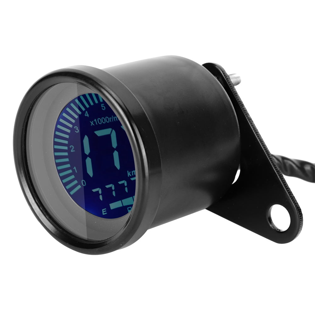 Motorcycle 7 Colors LCD Meter Speedometer Odometer Gauge Instrument ...