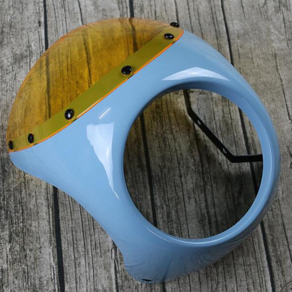 Motorcycle 7 inch Headlight Fairing Cover Handlebar Screen Windshield ...