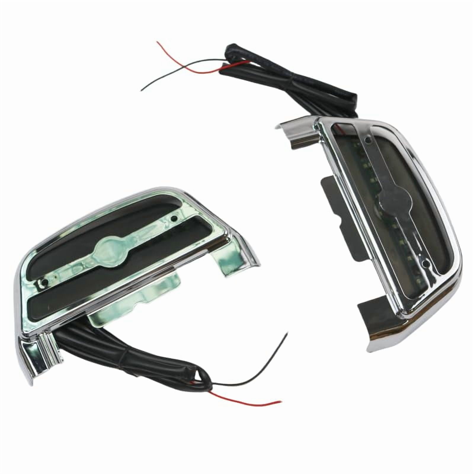 Motorcycle Accessory LED Light Rear Foot Rests Passenger Footboard ...