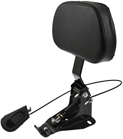 Motorcycle Adjustable Rider Backrest with Pad Foldable Driver Backrest ...
