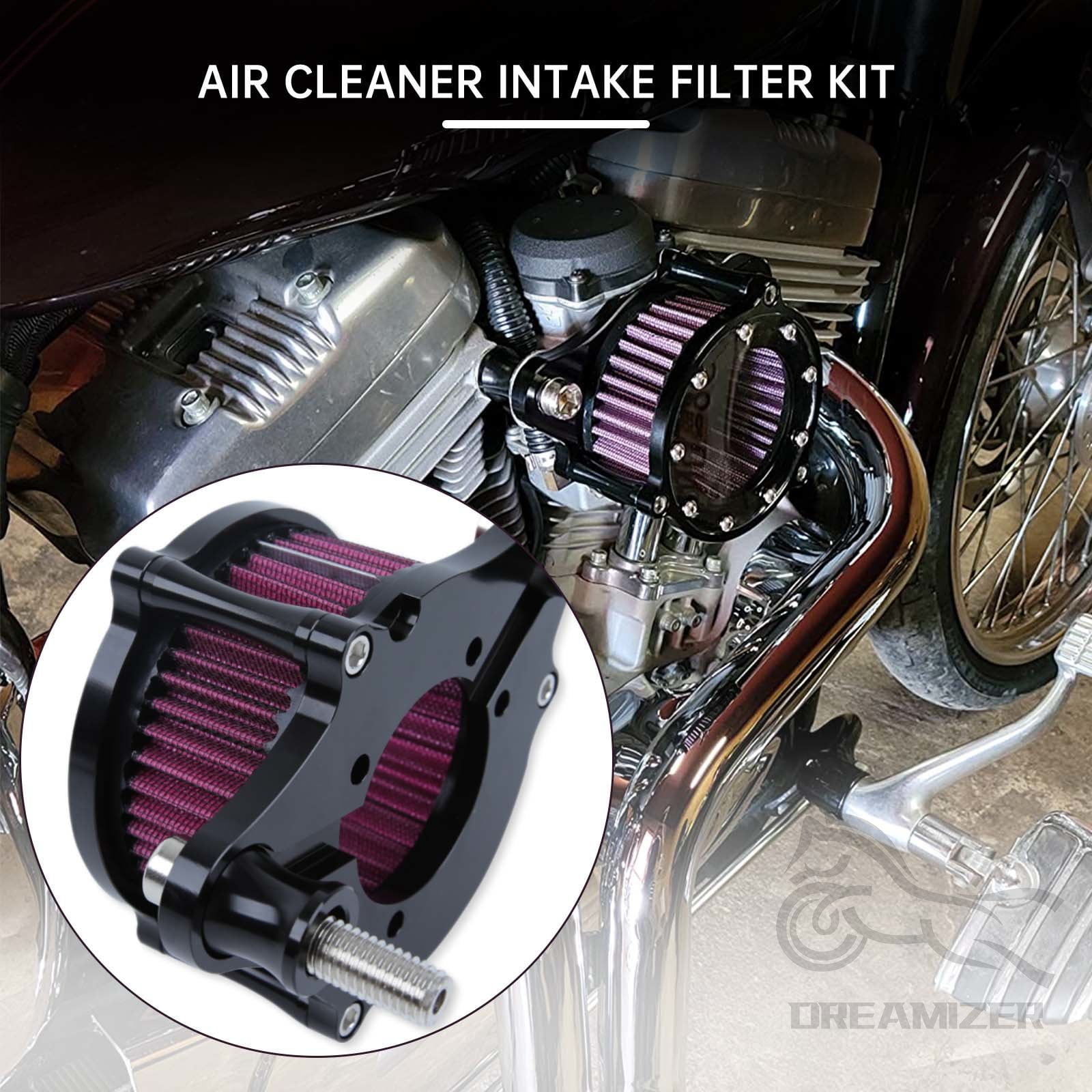 Motorcycle Air Filter CNC Machined Plate Air Cleaner Intake Filter ...