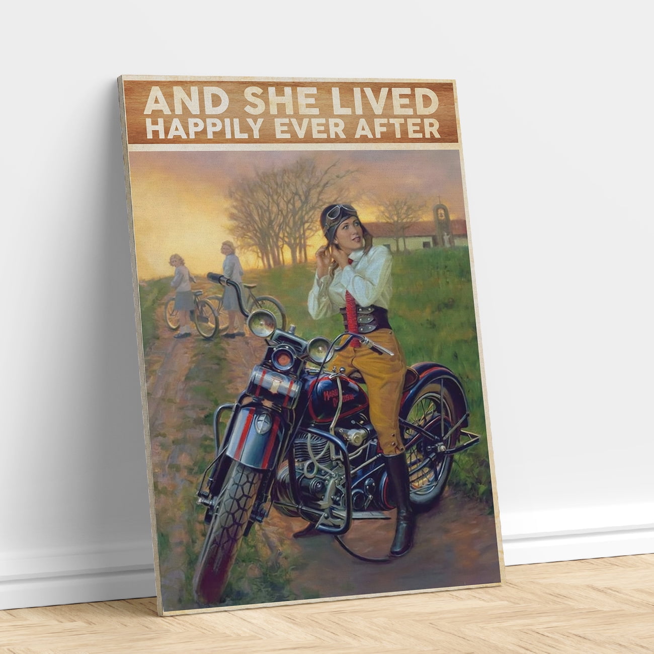 Motorcycle And She Lived Happily Ever After Poster Motorcycle Poster ...