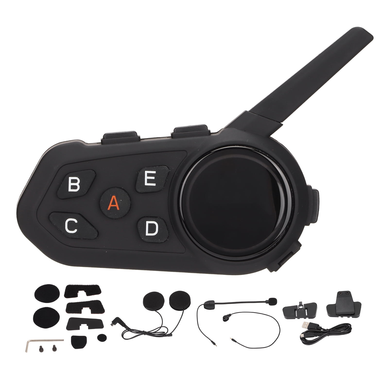 Motorcycle BT Headset 2 Way 1200m 800mAh Wireless Helmet BT Intercom ...