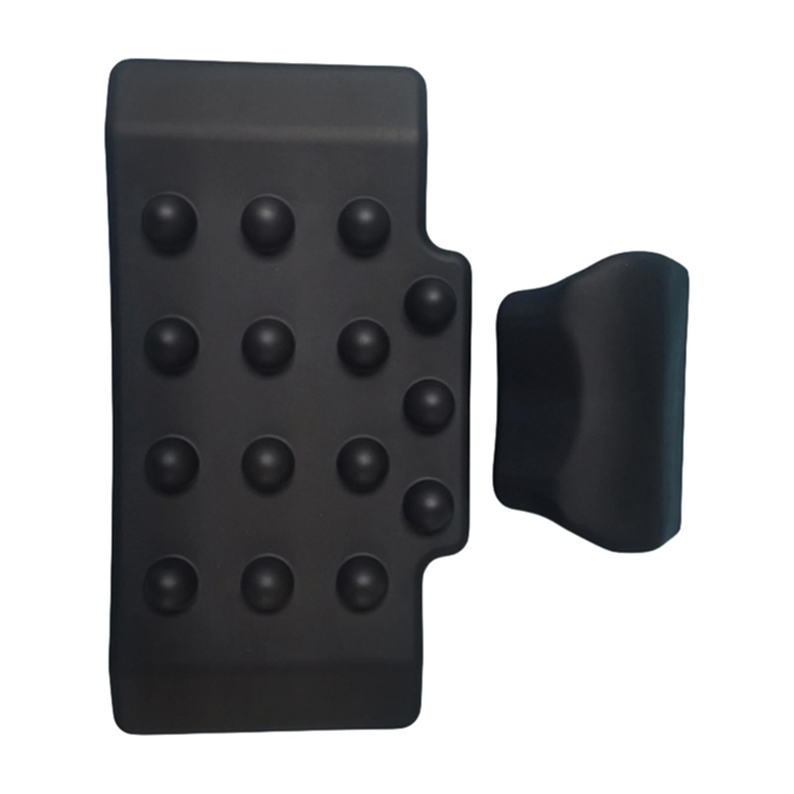 Motorcycle Back Cushion Passenger Backrest Pad Black with Massage Bumps ...