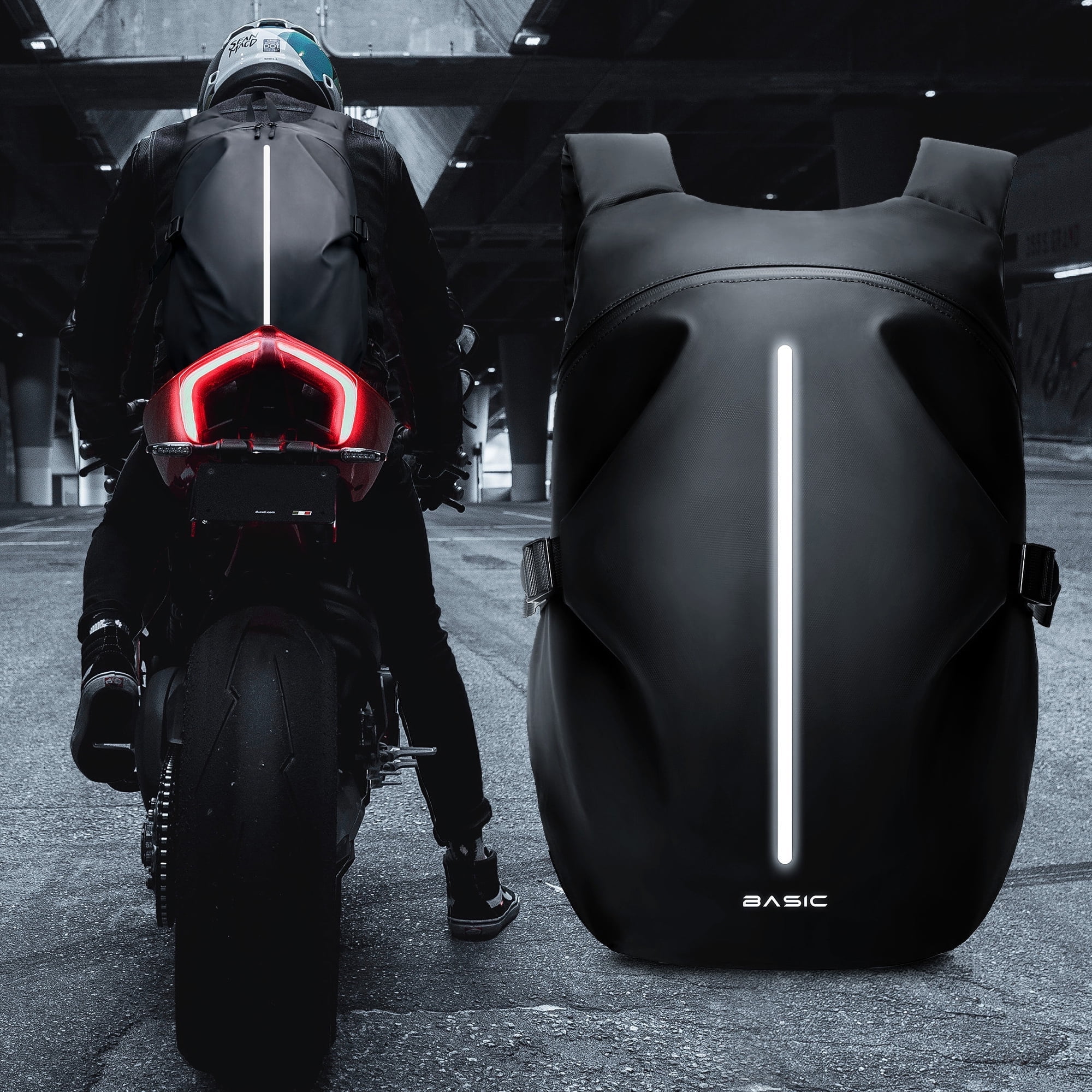 Motorcycle Backpack,Waterproof Helmet Backpack for Men,Motorcycle ...