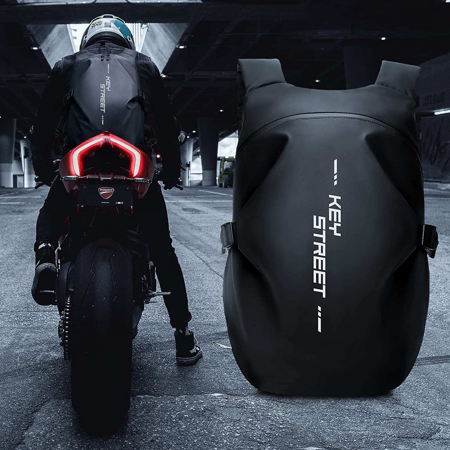 Motorcycle Backpacks for Men,Helmet Backpack Helmet Bag Waterproof ...